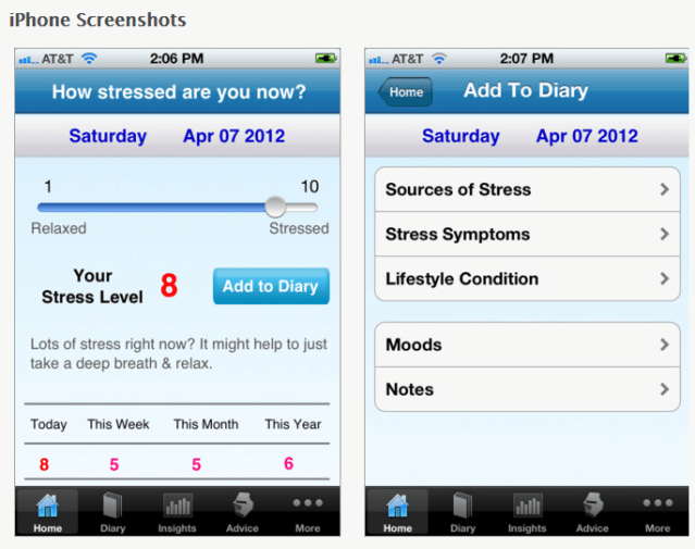 Stress Tracker App for iOS (free) and Android | OT's with Apps & Technology