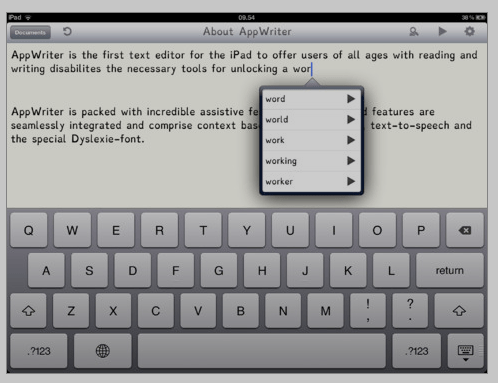 AppWriter – A Multi-Purpose App for Individuals with Learning ...