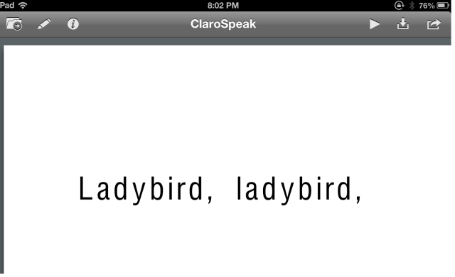 Graphic Supported Text with Text to Speech using ClaroRead App | OT's ...
