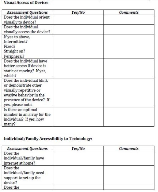 iPad/iPod Touch Assessment Checklist by Autism Specialist, Kate ...
