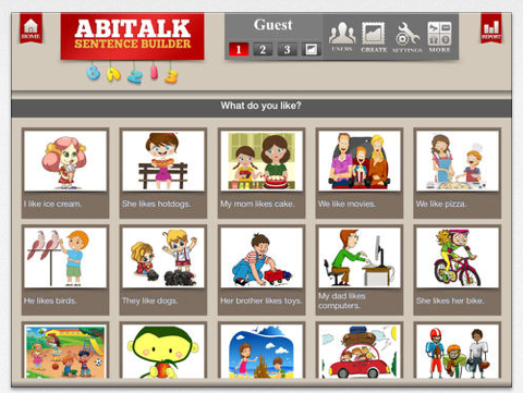 Sentence Builder for Special Needs Children App from Abitalk – Gone ...