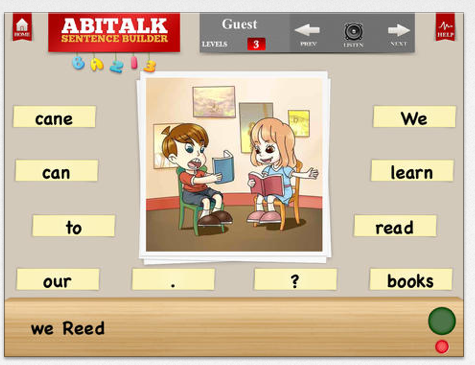 Sentence Builder for Special Needs Children App from Abitalk – Gone ...