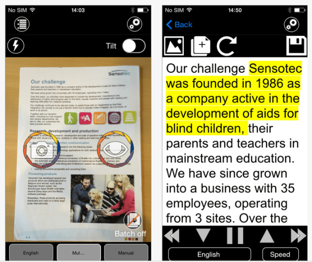 KNFB Reader App for Individuals with Visual Impairments and Learning ...